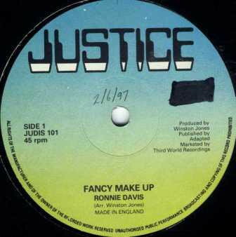 ・アーティスト Ronnie Davis ・タイトル Fancy Make Up / It's Swinging My Love ・レーベル・型番 Justice JUDIS101 ・フォーマット LPレコード ・コンディション(盤) 可 ...