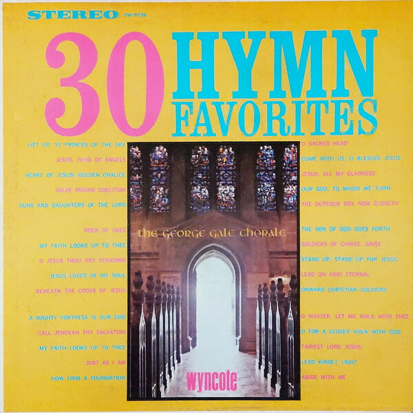 ・アーティスト George Gale Chorale ・タイトル 30 Hymn Favorites ・レーベル・型番 Wyncote W9126 ・フォーマット LPレコード ・コンディション(盤) 良い (VG+) ・コンディション(...