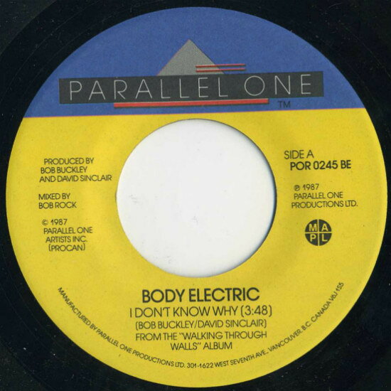 ・アーティスト Body Electric (3) ・タイトル I Don't Know Why ・レーベル・型番 Parallel One POR0245BE ・フォーマット 7インチレコード ・コンディション(盤) 良い (VG+) ・...