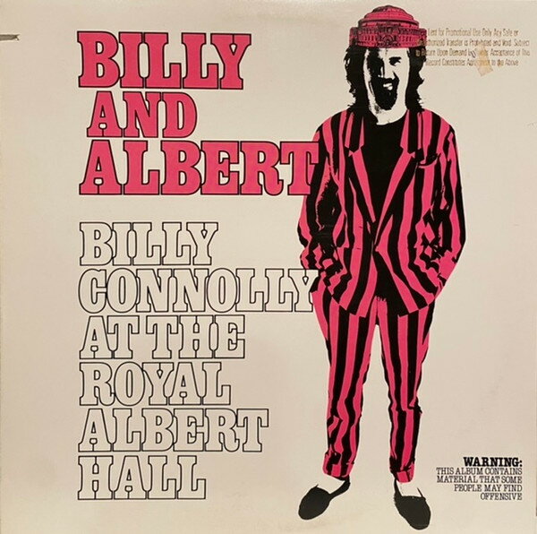 ・アーティスト Billy Connolly ・タイトル Billy And Albert ・レーベル・型番 Virgin 7908701 ・フォーマット LPレコード ・コンディション(盤) ほぼ新品 (M-) ・コンディション(ジャケッ...