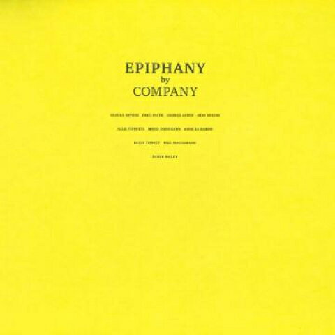 ・アーティスト Company ・タイトル Epiphany (2LP) ・レーベル・型番 Honest Jons UK HJRLP211 ・フォーマット LPレコード ・コンディション(盤) 新品 (M) ・コンディション(ジャケット) ...