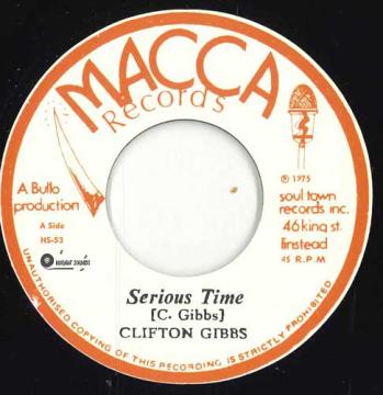 ・アーティスト Clifton Gibbs ・タイトル Serious Time / A Serious Version ・レーベル・型番 Macca EU HS53 ・フォーマット 7インチレコード ・コンディション(盤) 新品 (M) ...
