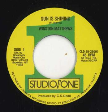 ・アーティスト Winston "Pipe" Matthews / Purplelites ・タイトル Sun Is Shining / Pressure Is On ・レーベル・型番 Studio One US CLD4525001 ・フ...