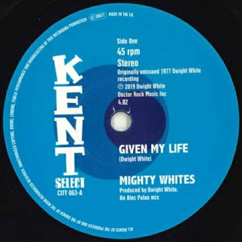 ・アーティスト Mighty Whites / Jacqueline Jones ・タイトル Given My Life / A Frown On My Face ・レーベル・型番 Kent CITY063 ・フォーマット 7インチレコード...