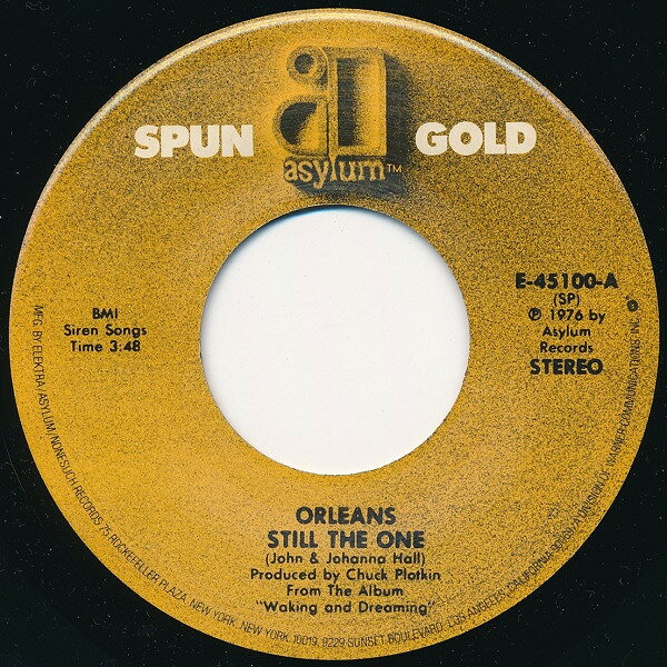 ・アーティスト Orleans ・タイトル Still The One / Spring Fever ・レーベル・型番 Asylum Records E45100 ・フォーマット 7インチレコード ・コンディション(盤) 良い (VG+) ...