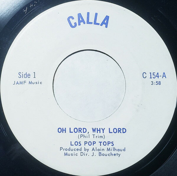 ・アーティスト Pop Tops ・タイトル Oh Lord, Why Lord / The Voice Of A Dying Man ・レーベル・型番 Calla Records C154 ・フォーマット 7インチレコード ・コンディショ...