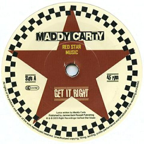 ・アーティスト Maddy Carty / Maddy Carty, Babyboom ・タイトル Get It Right / Get It Right Remix ・レーベル・型番 Red Star Music 24782 ・フォーマッ...
