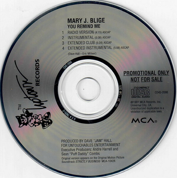・アーティスト Mary J. Blige ・タイトル You Remind Me ・レーベル・型番 UPTOWN CD452098 ・フォーマット CD ・コンディション(盤) 良い (VG+) ・コンディション(ジャケット) ・コンディ...