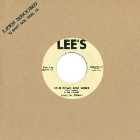 ・アーティスト Glen Adams / Glen Adams ・タイトル Hold Down Miss Winey / I Remember ・レーベル・型番 Bunny Lee/Dub Store Records DSRBL709 ・フ...