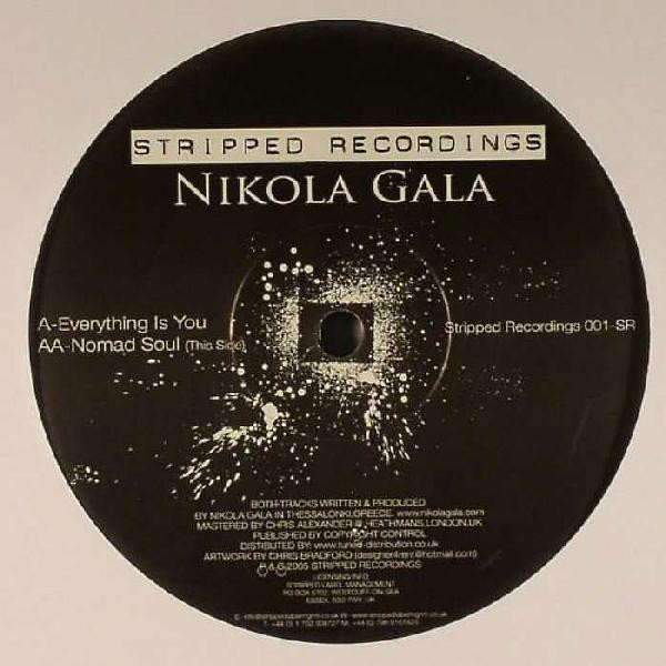 ・アーティスト Nikola Gala ・タイトル Everything Is You ・レーベル・型番 Stripped Recordings 001SR ・フォーマット 12インチレコード ・コンディション(盤) 良い (VG+) ・コ...