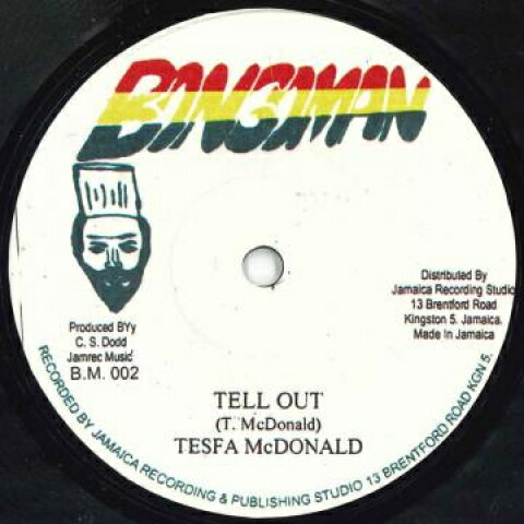 ・アーティスト Tesfa Mcdonald / Soul Defenders ・タイトル Tell Out / Version ・レーベル・型番 Studio One BM002 ・フォーマット 7インチレコード ・コンディション(盤) ...