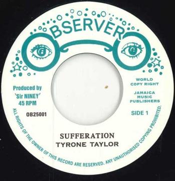 ・アーティスト Tyron Tylor ・タイトル Sufferation / Version ・レーベル・型番 Observer UK OB25001 ・フォーマット 7インチレコード ・コンディション(盤) 新品 (M) ・コンディショ...