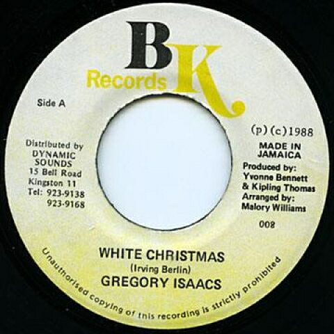 ・アーティスト Gregory Isaacs ・タイトル White Christmas ・レーベル・型番 BK Records 008 ・フォーマット 7インチレコード ・コンディション(盤) 新品 (M) ・コンディション(ジャケット)...