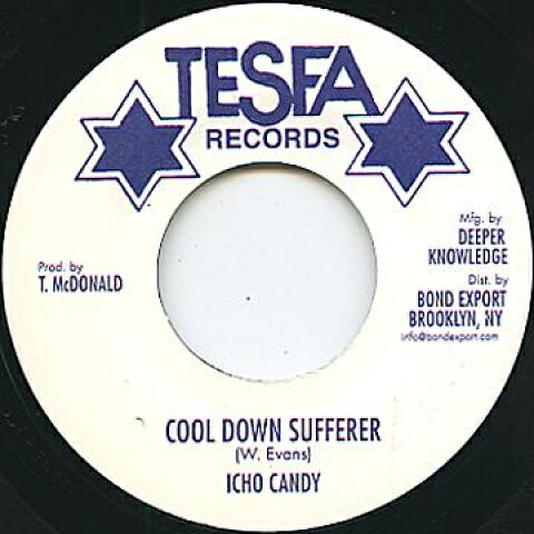 ・アーティスト Icho Candy ・タイトル Cool Down Sufferer / Version ・レーベル・型番 Tesfa/Digikiller/Deeper Knowledge DKR150 ・フォーマット 7インチレコード...