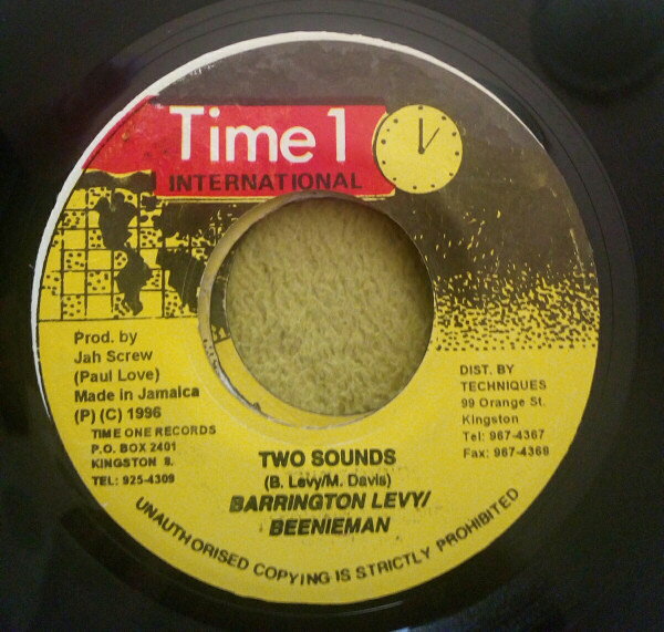 ・アーティスト Barrington Levy ・タイトル Two Sounds ・レーベル・型番 Time 1 International NONE ・フォーマット 7インチレコード ・コンディション(盤) 良い (VG+) ・コンディシ...