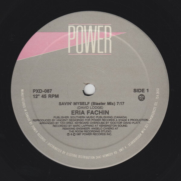 ・アーティスト Eria Fachin ・タイトル Savin' Myself ・レーベル・型番 Power Records PXD087 ・フォーマット 12インチレコード ・コンディション(盤) 良い (VG+) ・コンディション(ジャ...