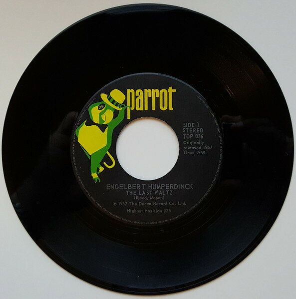 ・アーティスト Engelbert Humperdinck ・タイトル The Last Waltz / Am I That Easy To Forget ・レーベル・型番 Parrot TOP036 ・フォーマット 7インチレコード ・コ...