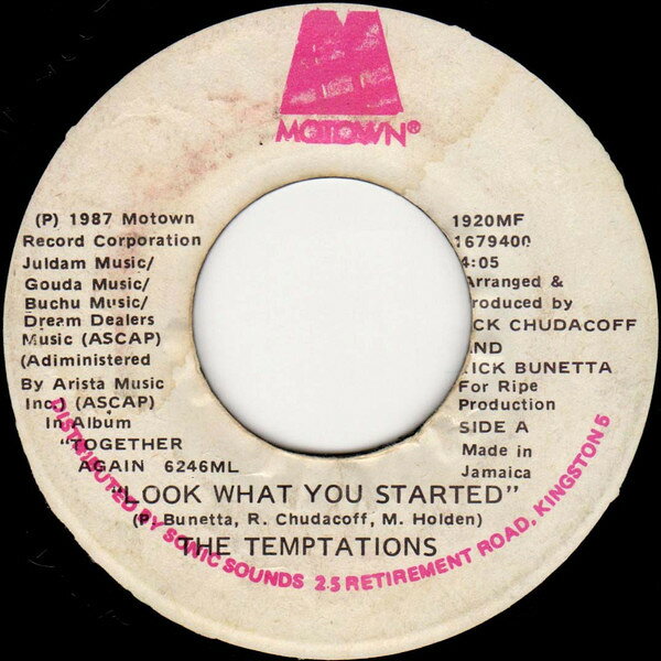 ・アーティスト Temptations ・タイトル Look What You Started ・レーベル・型番 Motown 1920MF ・フォーマット 7インチレコード ・コンディション(盤) 良い (VG+) ・コンディション(ジャ...