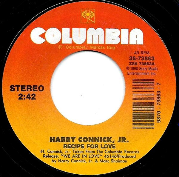 ・アーティスト Harry Connick, Jr. ・タイトル Recipe For Love ・レーベル・型番 Columbia 3873863 ・フォーマット 7インチレコード ・コンディション(盤) 良い (VG+) ・コンディショ...