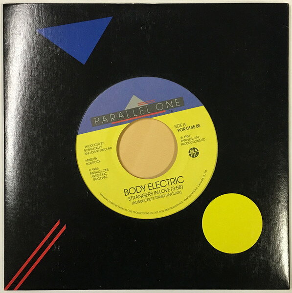 ・アーティスト Body Electric (3) ・タイトル Strangers In Love ・レーベル・型番 Parallel One POR0145 ・フォーマット 7インチレコード ・コンディション(盤) 良い (VG+) ・コ...