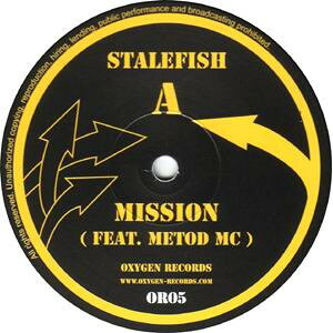 ・アーティスト Stalefish ・タイトル Mission / A Ghost In You ・レーベル・型番 Oxygen Records OR05 ・フォーマット 12インチレコード ・コンディション(盤) 良い (VG+) ・コン...