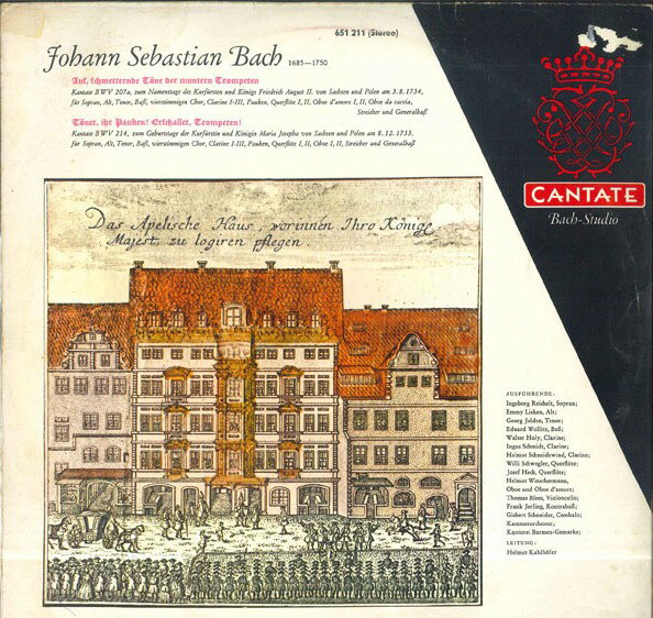 ・アーティスト Kantorei Barmen-Gemarke, Helmut Kahlhofer ・タイトル J. S. Bach: Auf, Schmetternde Tone Der Muntern Trompeten Kantate...