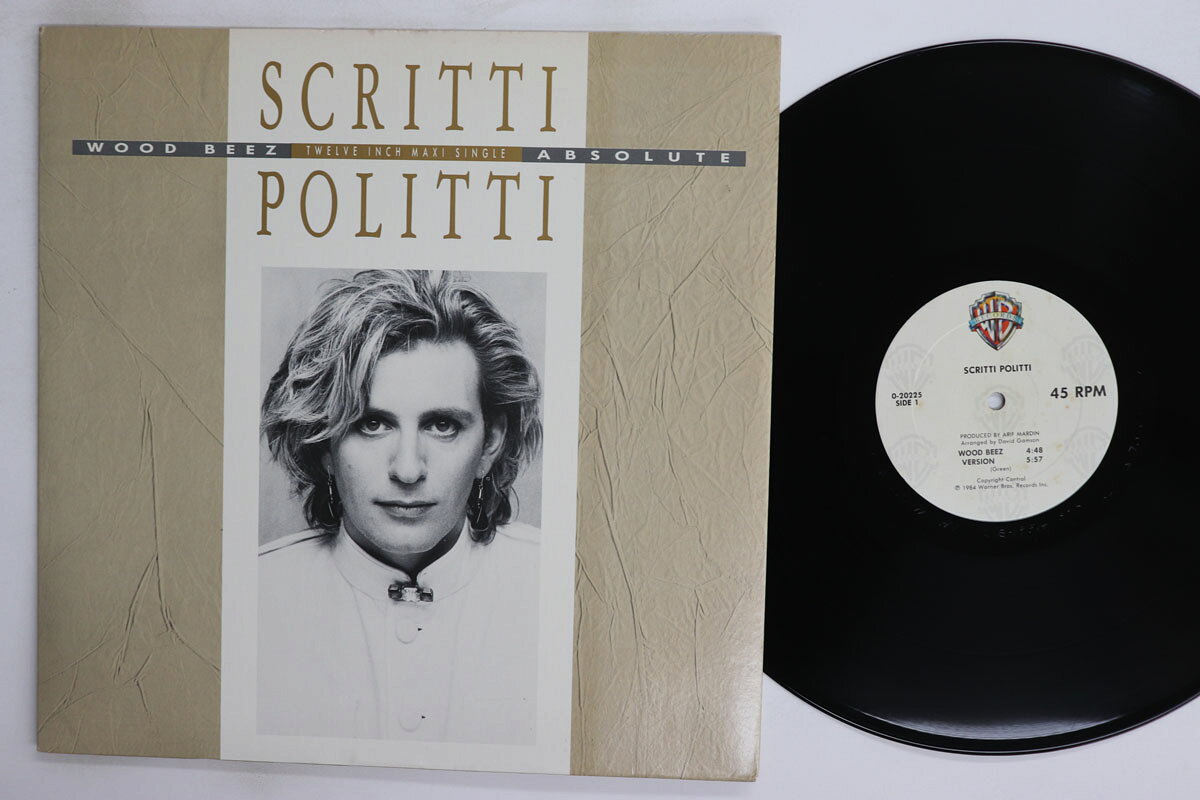 ・アーティスト Scritti Politti ・タイトル Wood Beez / Absolute ・レーベル・型番 Warner Bros. Records 020225 ・フォーマット 12インチレコード ・コンディション(盤) 良い...