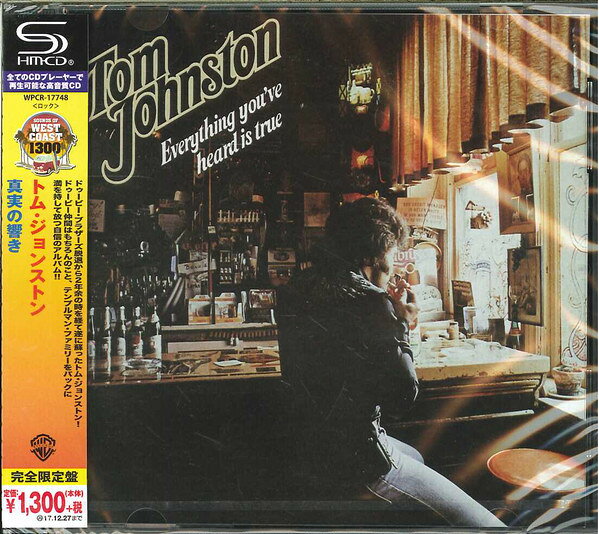 ・アーティスト Tom Johnston ・タイトル Everything You've Heard Is True ・レーベル・型番 Warner Bros. Records WPCR17748 ・フォーマット CD ・コンディション(盤...
