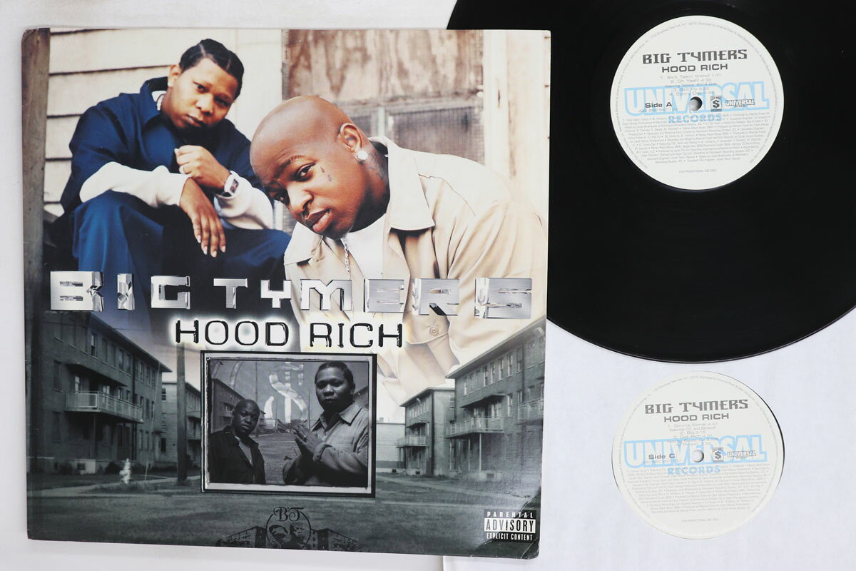 ・アーティスト Big Tymers ・タイトル Hood Rich ・レーベル・型番 CASH MONEY RECORDS 4228609971PROMO ・フォーマット LPレコード ・コンディション(盤) 良い (VG+) ・コンディ...