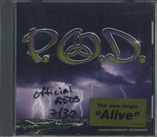 ・アーティスト P.O.D. ・タイトル Alive ・レーベル・型番 Atlantic PRCD300582 ・フォーマット CD ・コンディション(盤) 良い (VG+) ・コンディション(ジャケット) 良い (VG+) ・コンディショ...