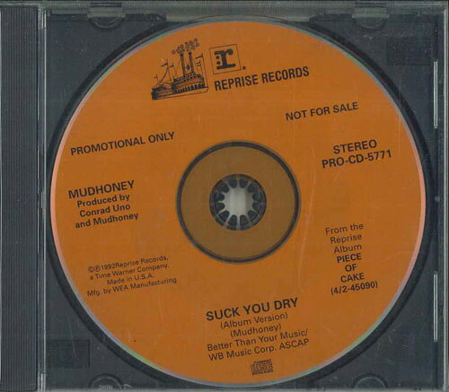 ・アーティスト Mudhoney ・タイトル Suck You Dry ・レーベル・型番 REPRISE RECORDS PROCD5771 ・フォーマット CD ・コンディション(盤) 良い (VG+) ・コンディション(ジャケット) カ...