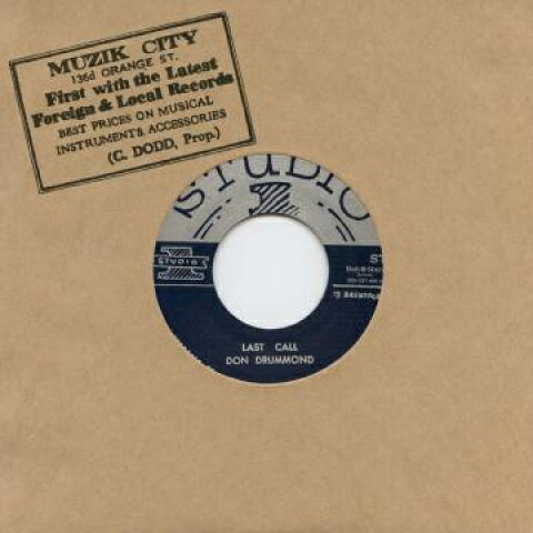 ・アーティスト Don Drummond ・タイトル Last Call / Last Call Take 2 ・レーベル・型番 Studio One/Dub Store Records DSRCS7005 ・フォーマット 7インチレコード...