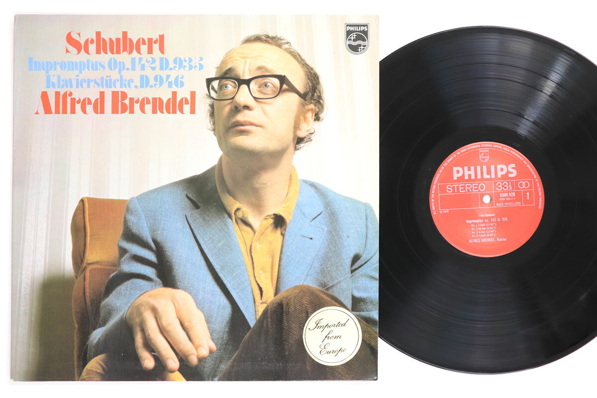 ・アーティスト アルフレッド・ブレンデル ・タイトル シューベルト 即興曲集, 作品142, D935 / 3つのピアノ曲 即興曲, D946 ・レーベル・型番 PHILIPS 6500928 ・フォーマット LPレコード ・コンディション...