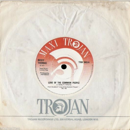 ・アーティスト Nicky Thomas ・タイトル Love Of The Common People ・レーベル・型番 Maxi Trojan TRM3003 ・フォーマット 7インチレコード ・コンディション(盤) 良い (VG+) ...