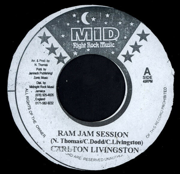 ・アーティスト Carlton Livingston ・タイトル Ram Jam Session ・レーベル・型番 Midnight Rock NONE ・フォーマット 7インチレコード ・コンディション(盤) 良い (VG+) ・コンディ...