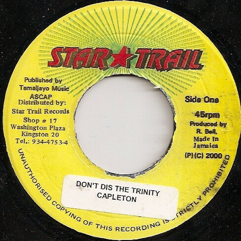 ・アーティスト Capleton ・タイトル Don't Dis The Trinity ・レーベル・型番 Star Trail NONE ・フォーマット 7インチレコード ・コンディション(盤) 良い (VG+) ・コンディション(ジャケ...