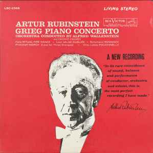 ・アーティスト Arthur Rubinstein, Alfred Wallenstein, Edvard Grieg, Manuel De Falla, Franz Liszt, Robert Schumann, Sergei Proko...