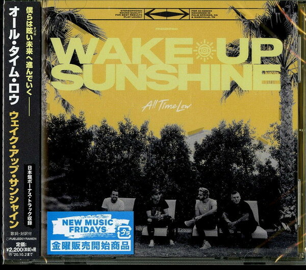 ・アーティスト All Time Low ・タイトル Wake Up Sunshine ・レーベル・型番 Fueled By Ramen WPCR18330 ・フォーマット CD ・コンディション(盤) 新品 (M) ・コンディション(ジャ...
