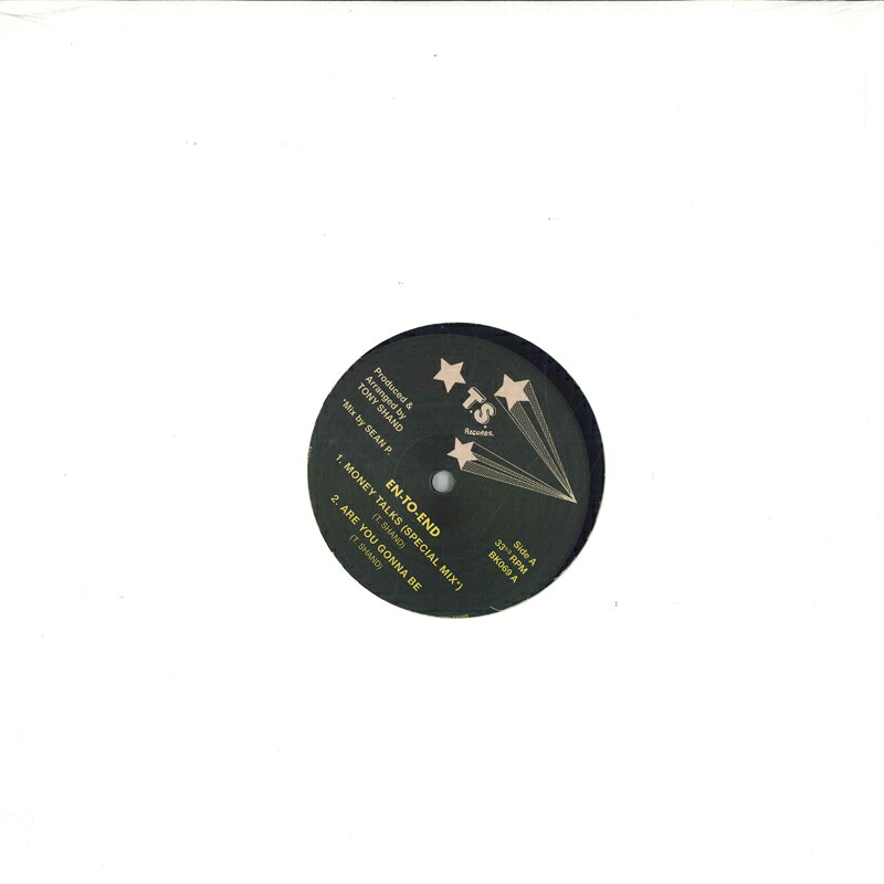 ・アーティスト En-To-End ・タイトル Money Talks ・レーベル・型番 Backatcha Records BK069 ・フォーマット 12インチレコード ・コンディション(盤) 新品 (M) ・コンディション(ジャケット...