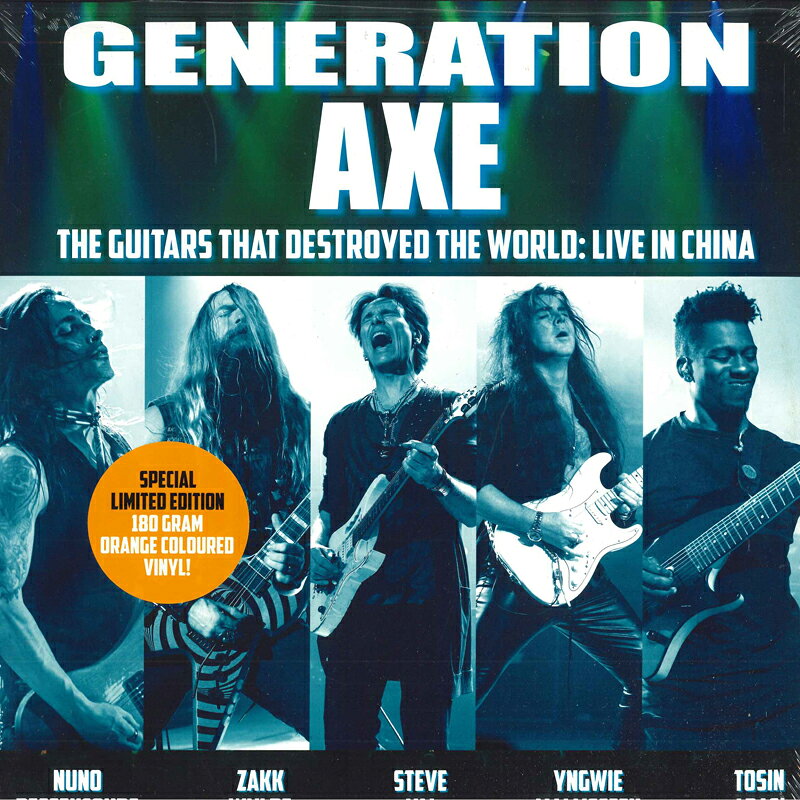 ・アーティスト Generation Axe ・タイトル The Guitars That Destroyed The World: Live In China ・レーベル・型番 Ear Music 021405EMU ・フォーマット LP...