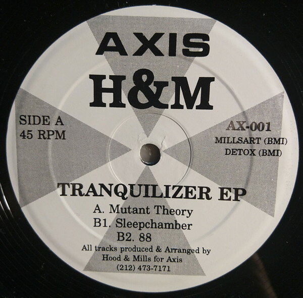 ・アーティスト H&M ・タイトル Tranquilizer EP ・レーベル・型番 Axis AX001 ・フォーマット 12インチレコード ・コンディション(盤) 可 (VG) ・コンディション(ジャケット) プレインカバー（元ジャケッ...