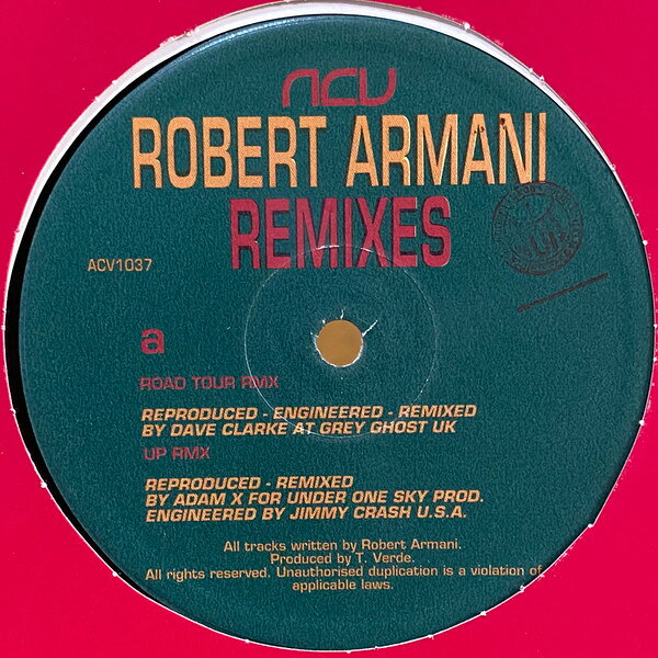 ・アーティスト Robert Armani ・タイトル Remixes ・レーベル・型番 ACV ACV1037 ・フォーマット 12インチレコード ・コンディション(盤) 良い (VG+) ・コンディション(ジャケット) 良い (VG+)...