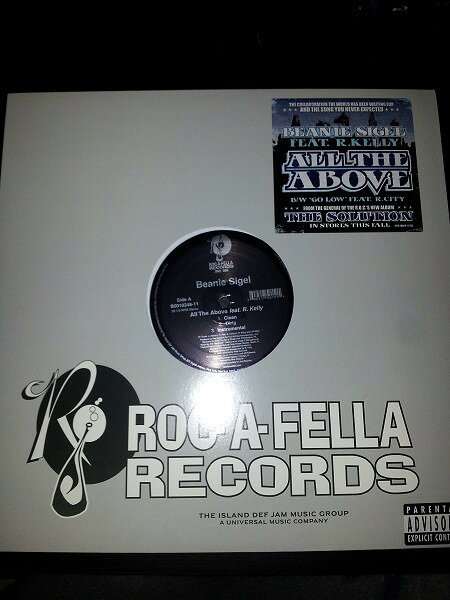 ・アーティスト Beanie Sigel, R. Kelly ・タイトル All The Above ・レーベル・型番 Roc-A-Fella Records DEFR168091,B001024811 ・フォーマット 12インチレコード ...