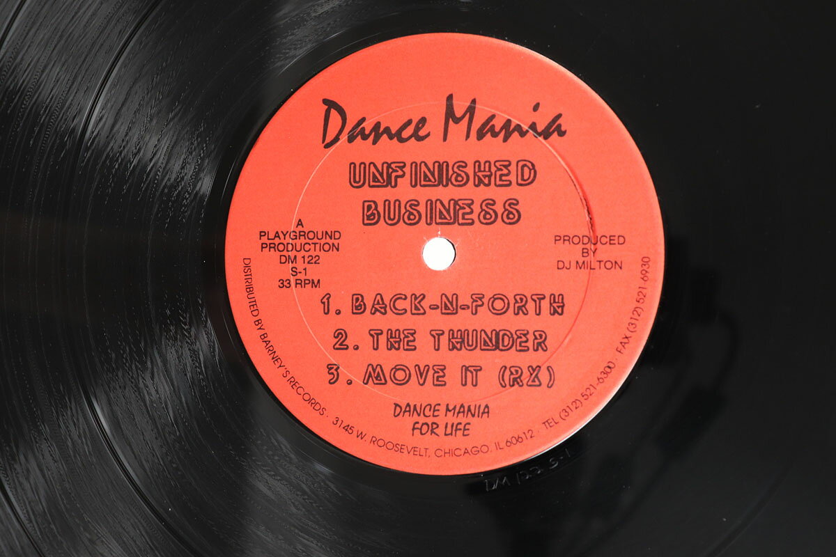 ・アーティスト DJ Milton ・タイトル Unfinished Business ・レーベル・型番 Dance Mania DM122 ・フォーマット 12インチレコード ・コンディション(盤) 良い (VG+) ・コンディション(ジ...