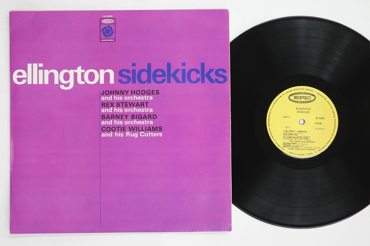 ・アーティスト Johnny Hodges, Rex Stewart, Barney Bigard, Cootie Williams ・タイトル Ellington Sidekicks ・レーベル・型番 EPIC LN24250 ・フォーマ...