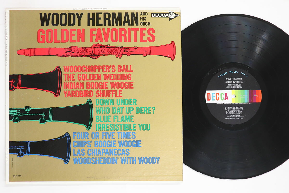 ・アーティスト Woody Herman ・タイトル Golden Favorites ・レーベル・型番 DECCA DL4484 ・フォーマット LPレコード ・コンディション(盤) 良い (VG+) ・コンディション(ジャケット) 良い...