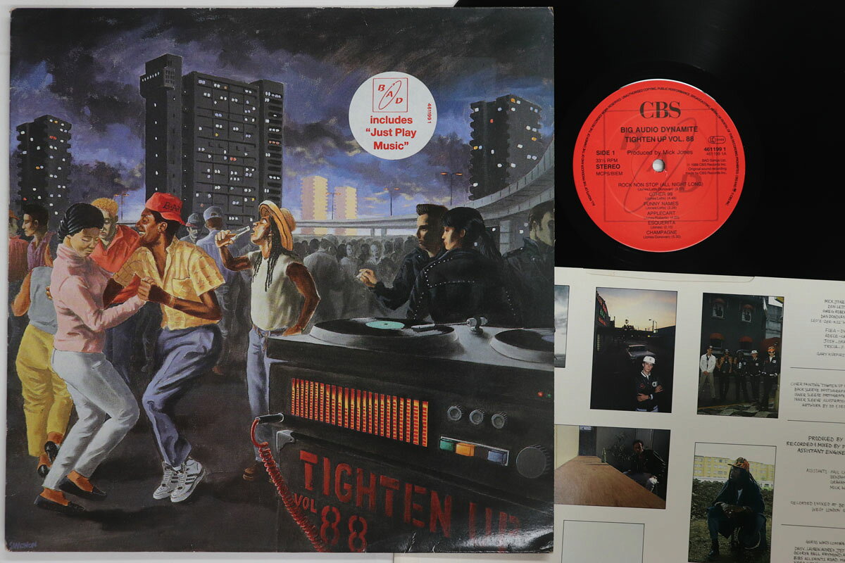 ・アーティスト Big Audio Dynamite ・タイトル Tighten Up Vol. 88 ・レーベル・型番 CBS 4611991 ・フォーマット LPレコード ・コンディション(盤) 良い (VG+) ・コンディション(ジャ...