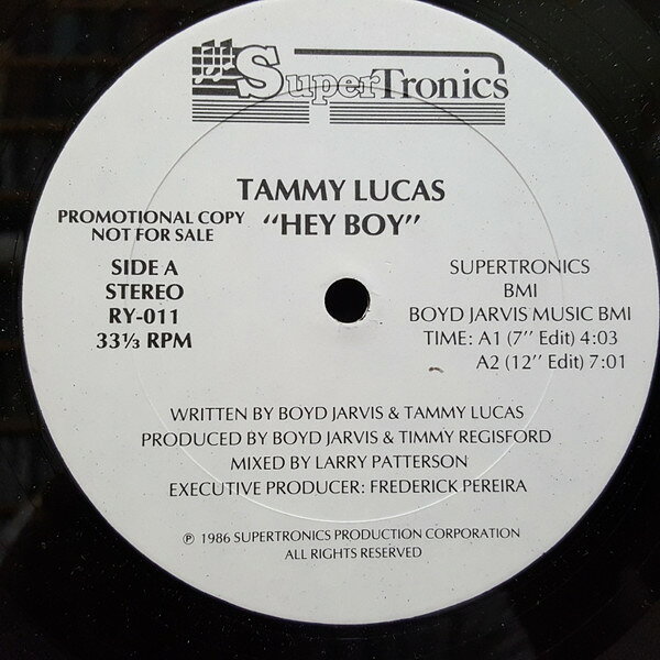 ・アーティスト Tammy Lucas ・タイトル Hey Boy ・レーベル・型番 Supertronics RY011 ・フォーマット 12インチレコード ・コンディション(盤) 良い (VG+) ・コンディション(ジャケット) 良い ...