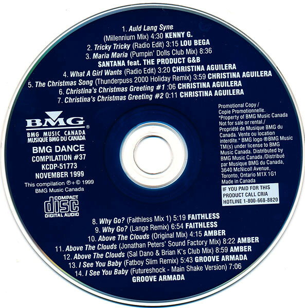 ・アーティスト Various ・タイトル Bmg Dance Compilation #37 ・レーベル・型番 BMG Music Canada KCDP51773 ・フォーマット CD ・コンディション(盤) 良い (VG+) ・コンデ...