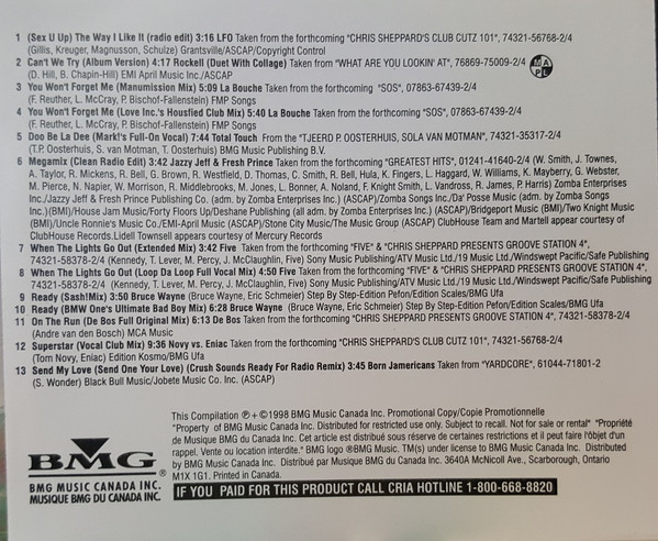 ・アーティスト Various ・タイトル Bmg Dance Compilation #1 ・レーベル・型番 BMG Music Canada KCDP51604 ・フォーマット CD ・コンディション(盤) 良い (VG+) ・コンディ...